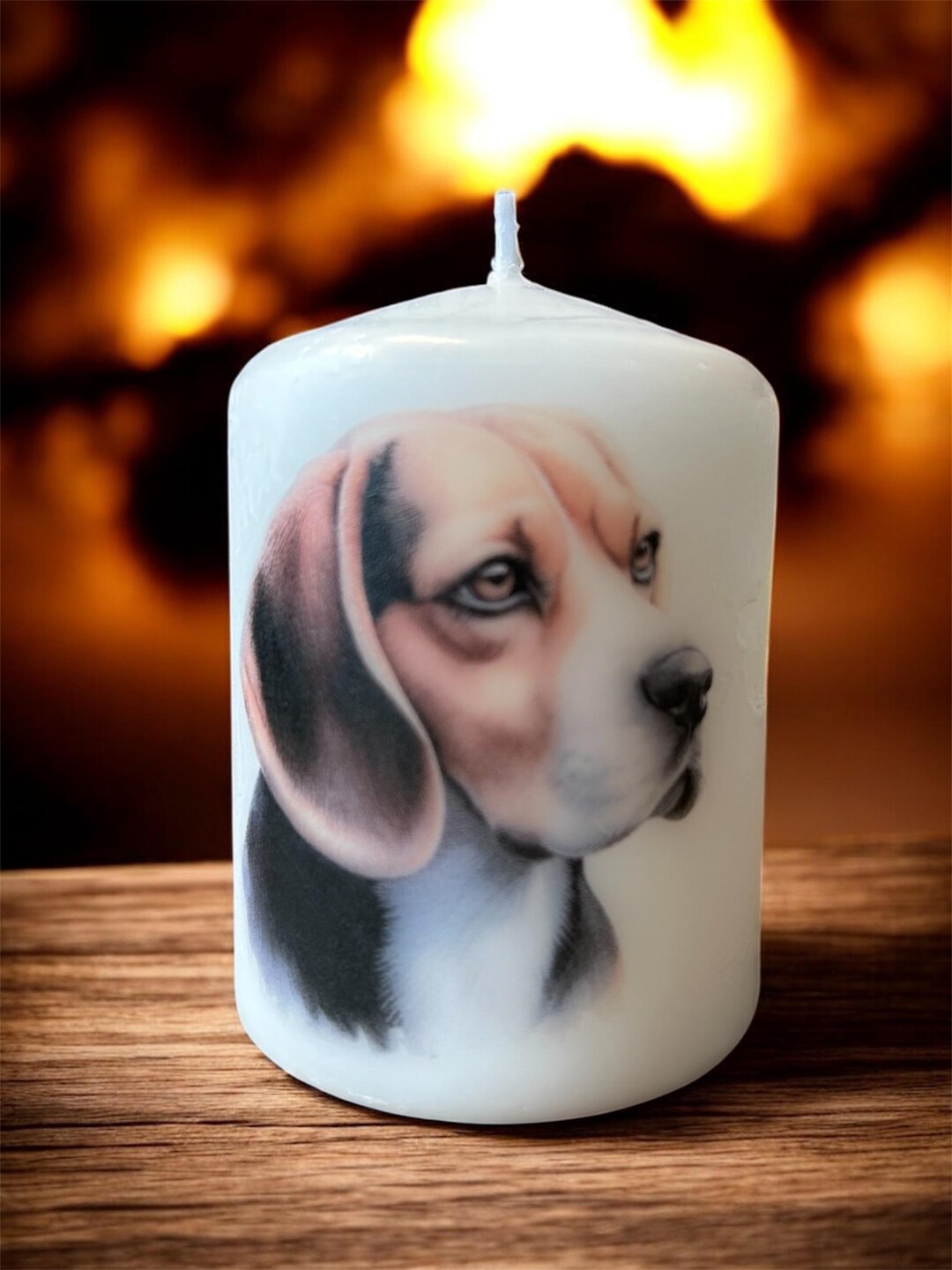 Beagle Dog Candle, Unscented Home Decor - Etsy
