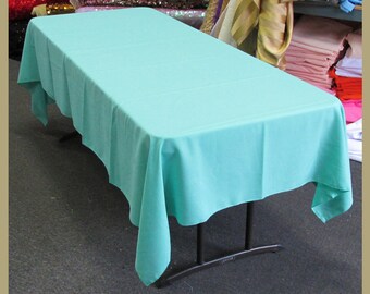Aqua tablecloth | Etsy