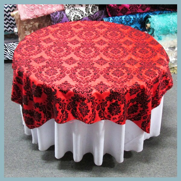 Red and Black Damask - Etsy