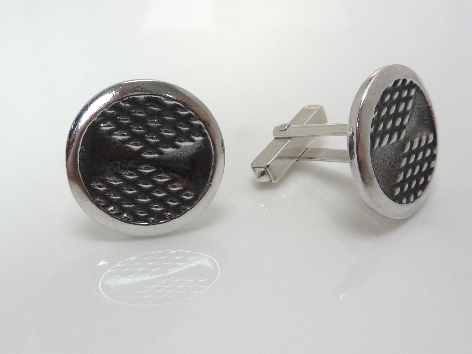 Viktor Vintage Style Solid Silver Cufflinks Perfect Gift or - Etsy