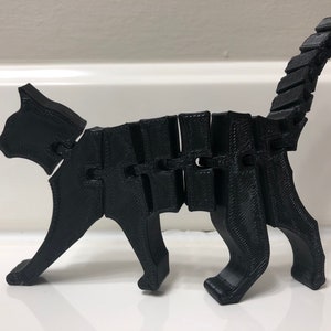 3D Printed Flexible Cat | Etsy