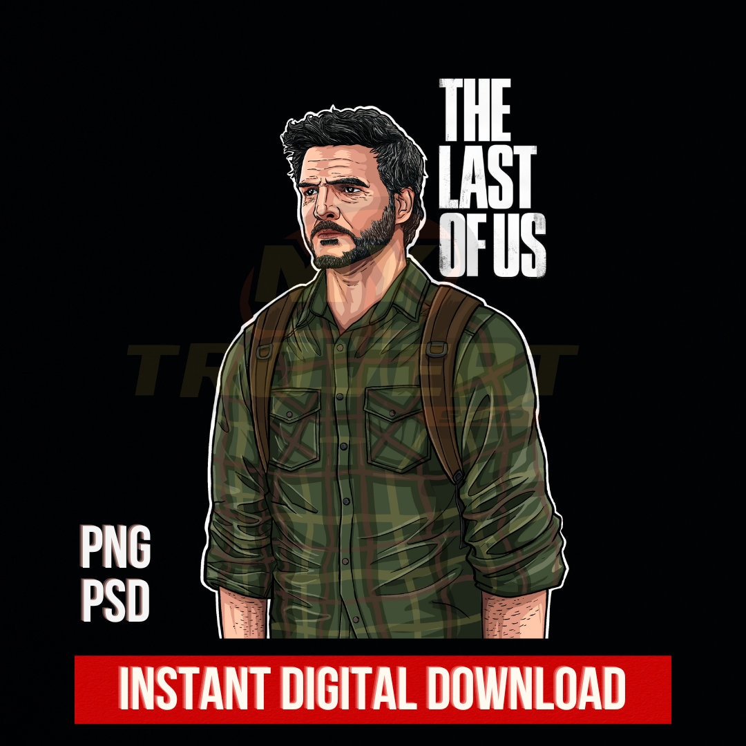 Joel the Last of Us Inspired Psd Png. Last of Us Joel Inspired Design ...