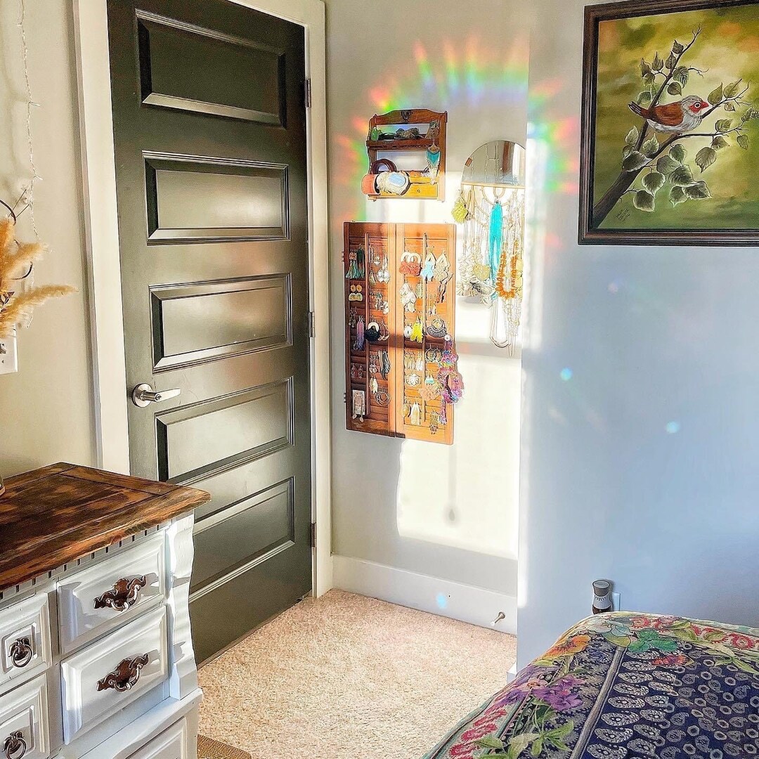 Rainbow Window Decals Leaf Rainbow Prism Monstera Window Suncatcher ...