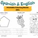 Spanish English Coloring Pages Kids | Colors,numbers,shapes,alphabet ...