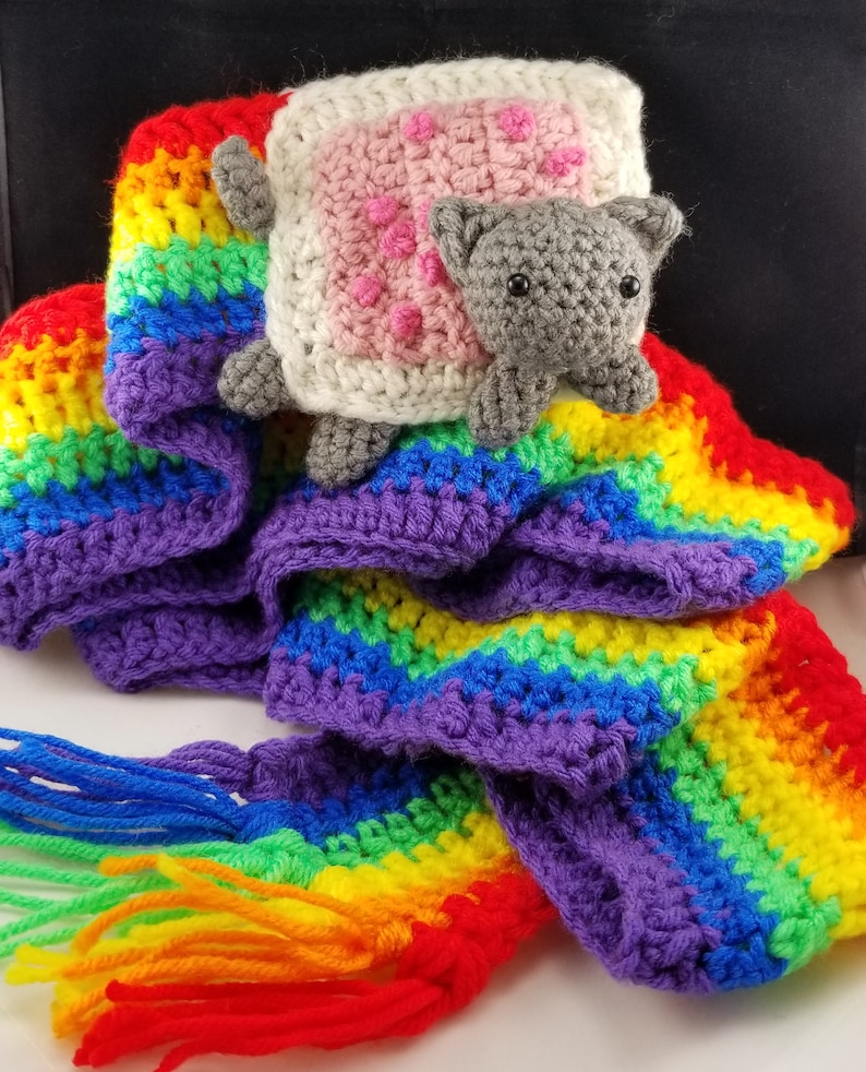 Nyan Cat Scarf - Etsy