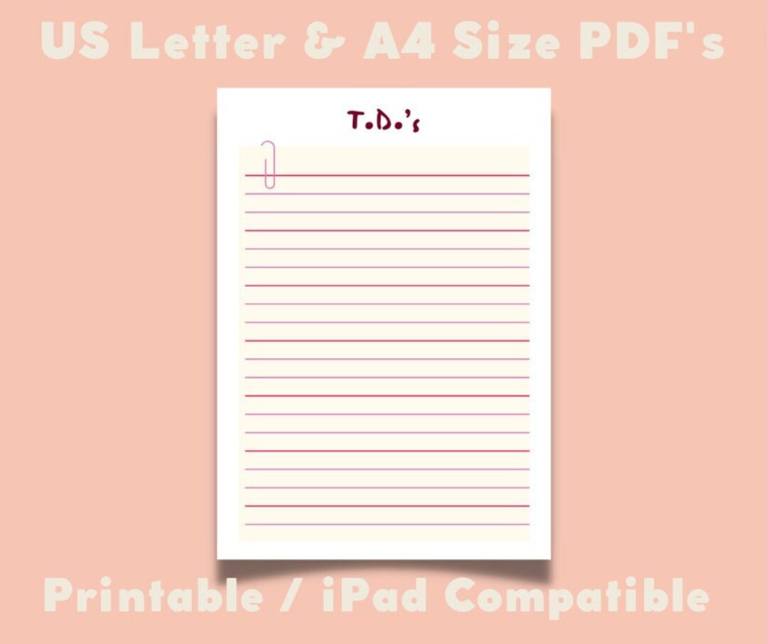 To Do List | Printable Multicolor To-do List | Digital File ...