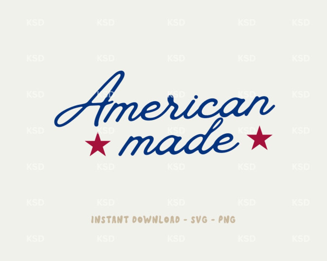 AMERICAN MADE CURSIVE Svg | Instant Download | Png File | Digital ...