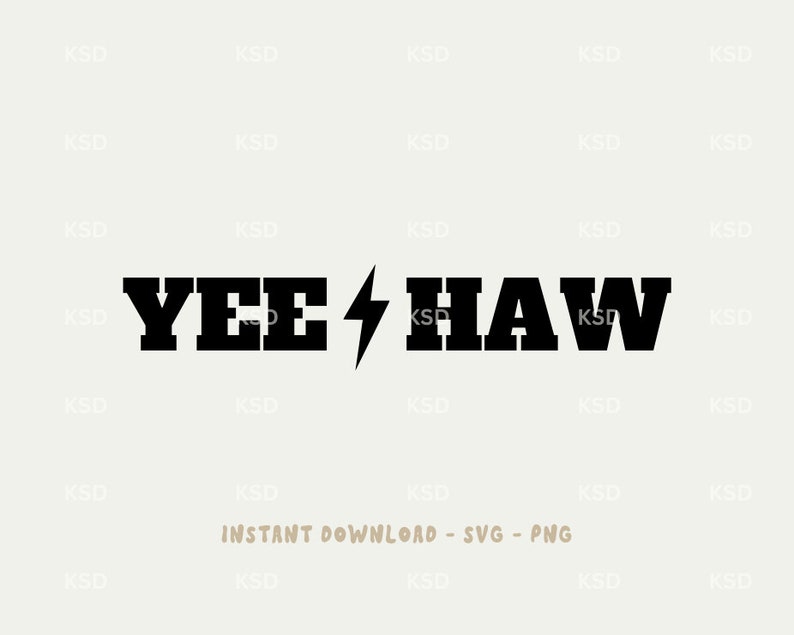 YEEHAW BOLT Svg | Instant Download | Png File | Digital Download ...