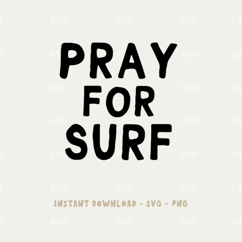 Pray for Surf - Etsy