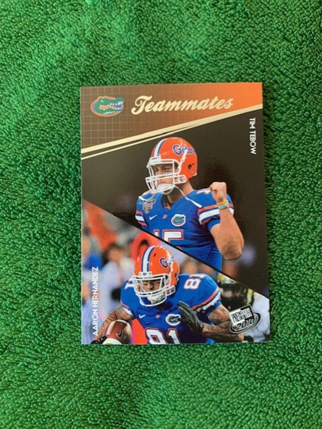 Aaron Hernandez and Tim Tebow NFL Football Trading Card Mint Condition ...