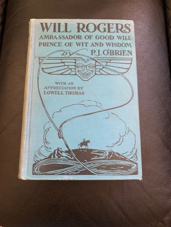 Will Rogers Ambassador of Good Will Prince of Wit and Wisdom - Etsy