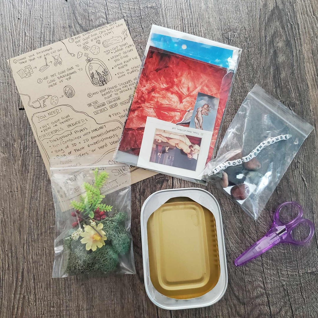 DIY Harambe Magnet Shrine Kit - Etsy