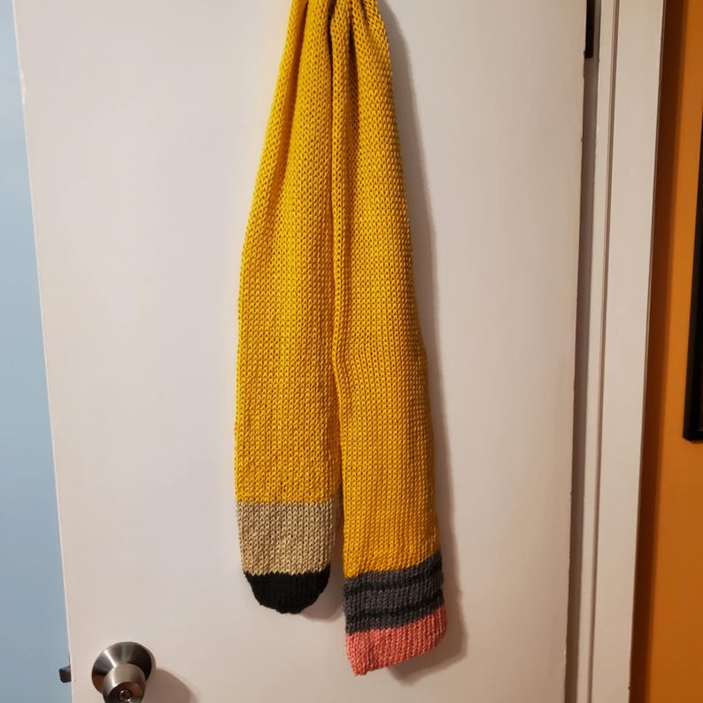 Pencil Scarf, Cute Teacher Scarf, Gift for Teacher - Etsy