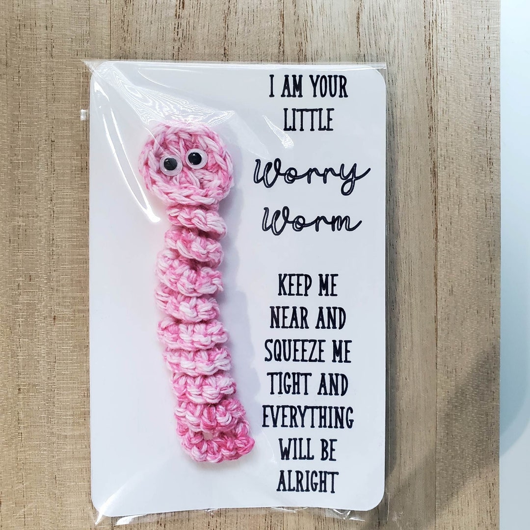 Worry Worm, Soft Pocket Stress Reliever, Fidget Toy, Anxiety Relief ...