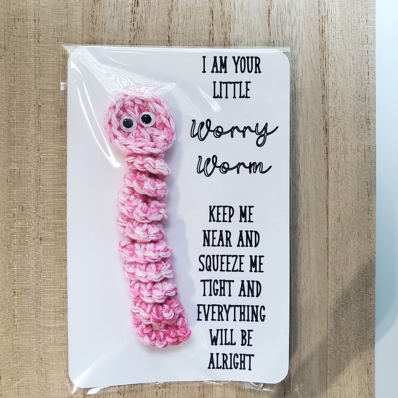Worry Worm, Soft Pocket Stress Reliever, Fidget Toy, Anxiety Relief ...