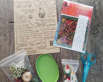 DIY Vintage Girl Magnet Shrine Kit - Etsy