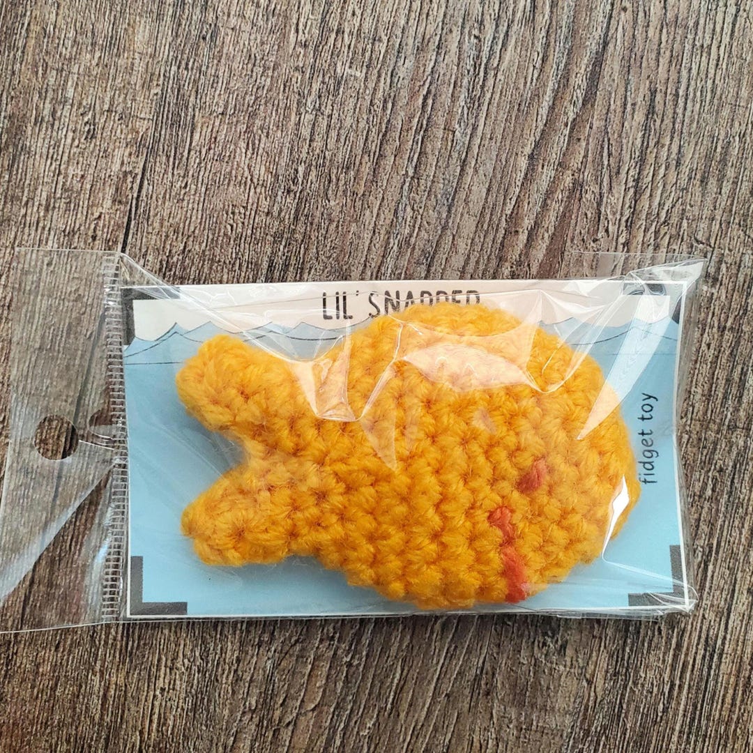 Snapping Fish Fidget Toy, Emotional Support Fish, Soft Pocket Stress ...