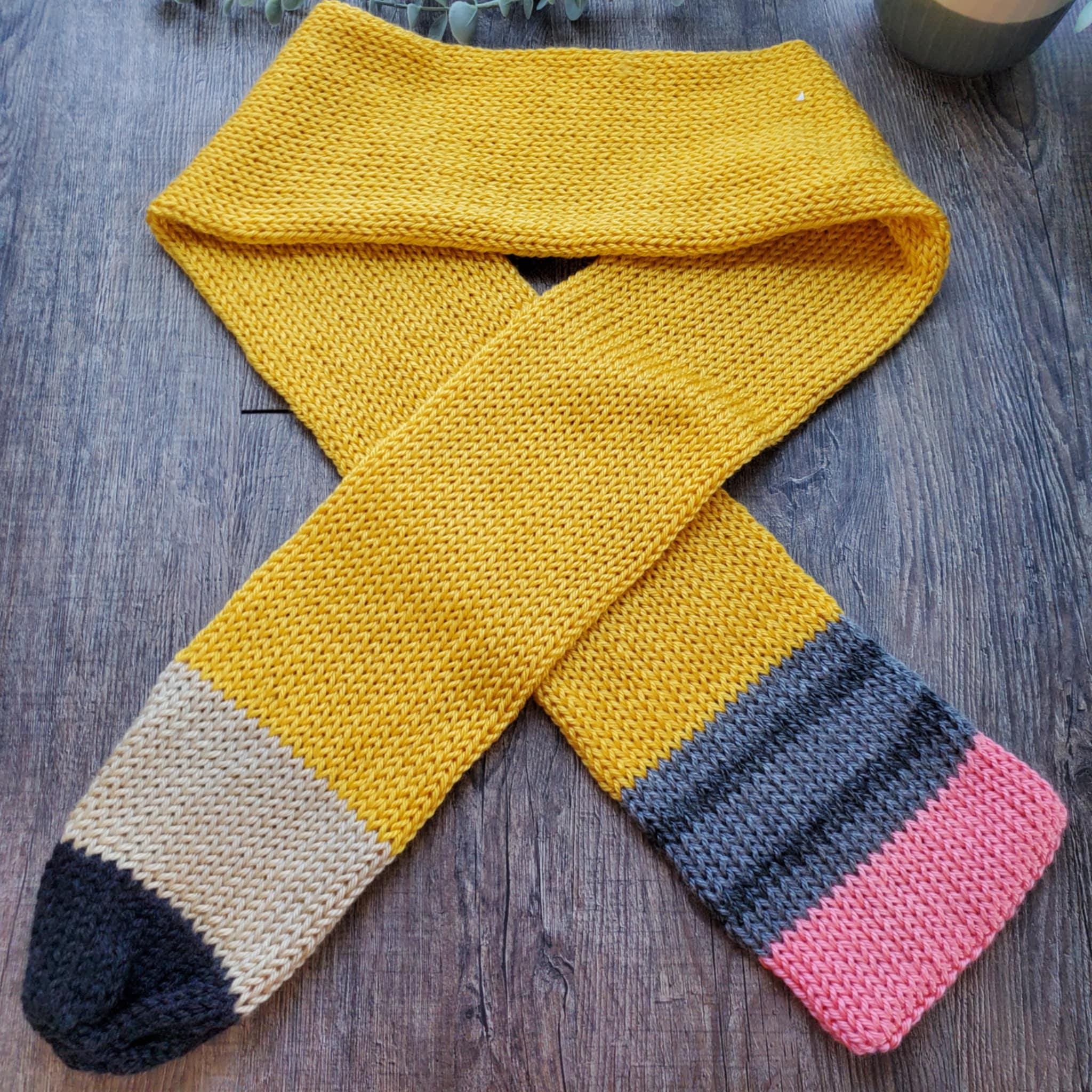 Pencil Scarf, Cute Teacher Scarf, Gift for Teacher - Etsy