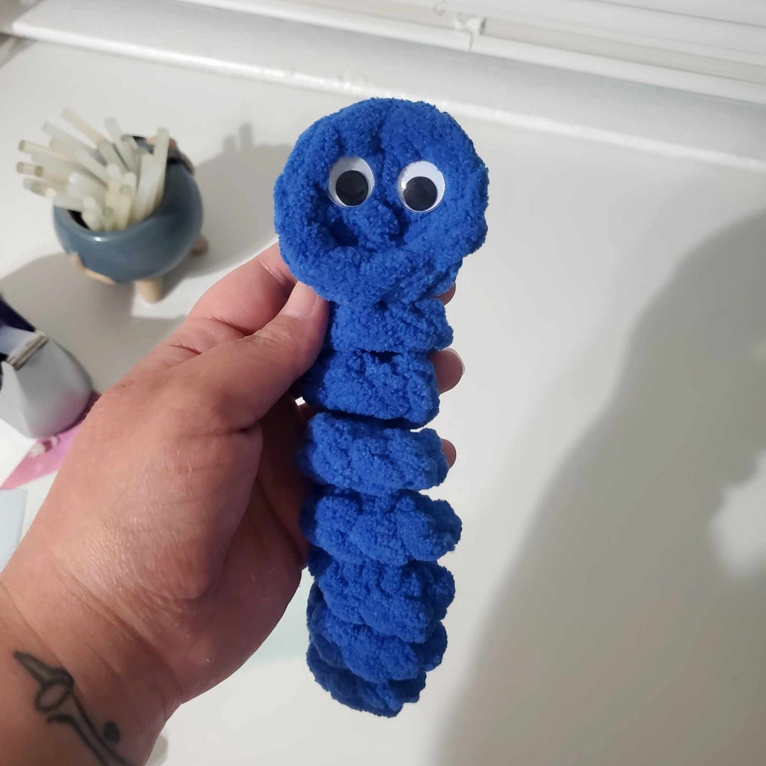 Jumbo Worry Worm, Soft Stress Reliever, Fidget Toy, Anxiety Relief Gift ...