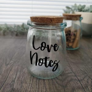Custom Love Notes Jar Gift, Date Night Ideas, Gift for Boyfriend or ...