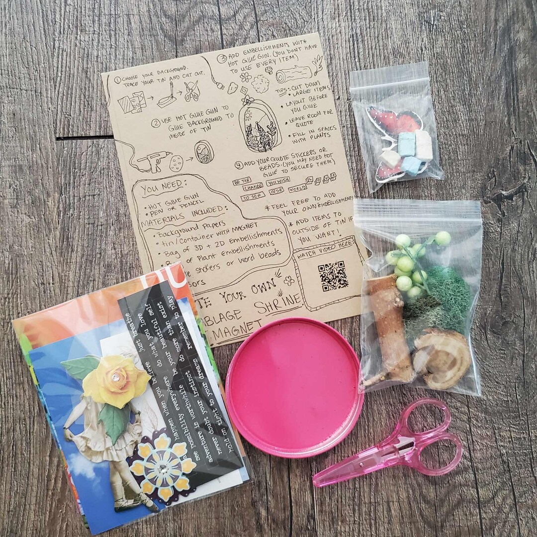 DIY Vintage Girl Magnet Shrine Kit - Etsy