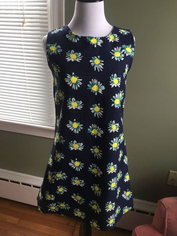 small / 70's / vintage / daisy floral / handmade / mo… - Gem