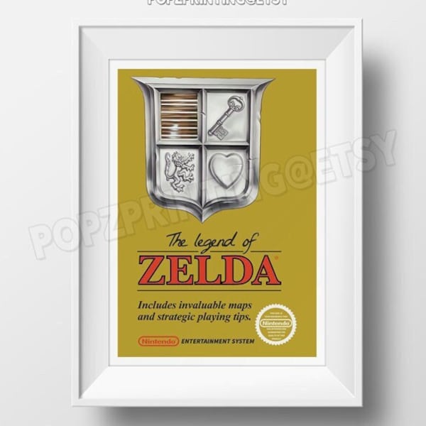 Legend of Zelda Cover Art Poster - Etsy