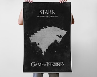 Ned Stark Poster, House Stark Poster, Game of Thrones Poster , Got ...