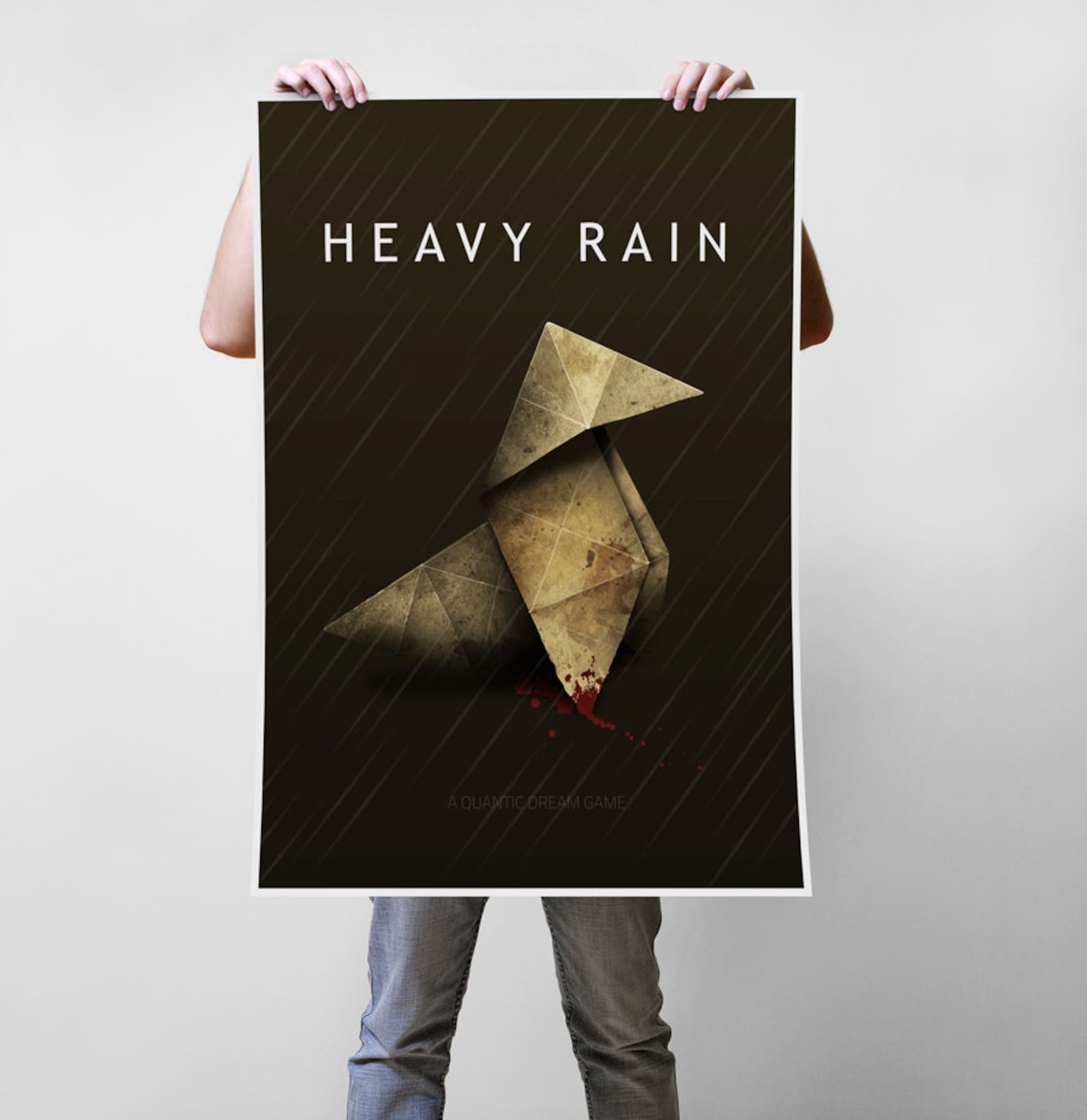 Heavy Rain Art Print Poster - Multiple Sizes - Etsy Norway