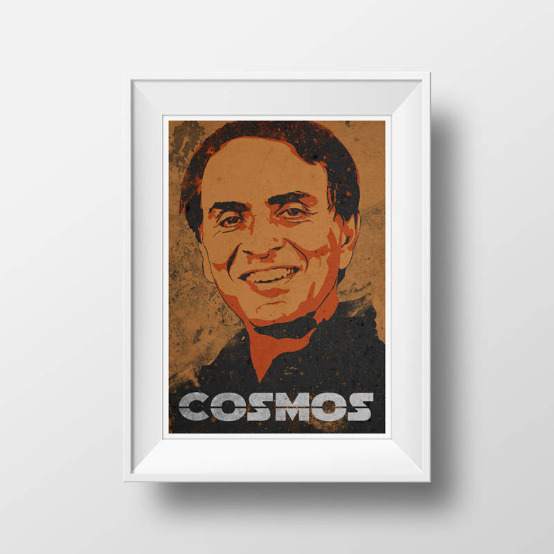 Carl Sagan Scientists Series Science Art Print Poster - Etsy