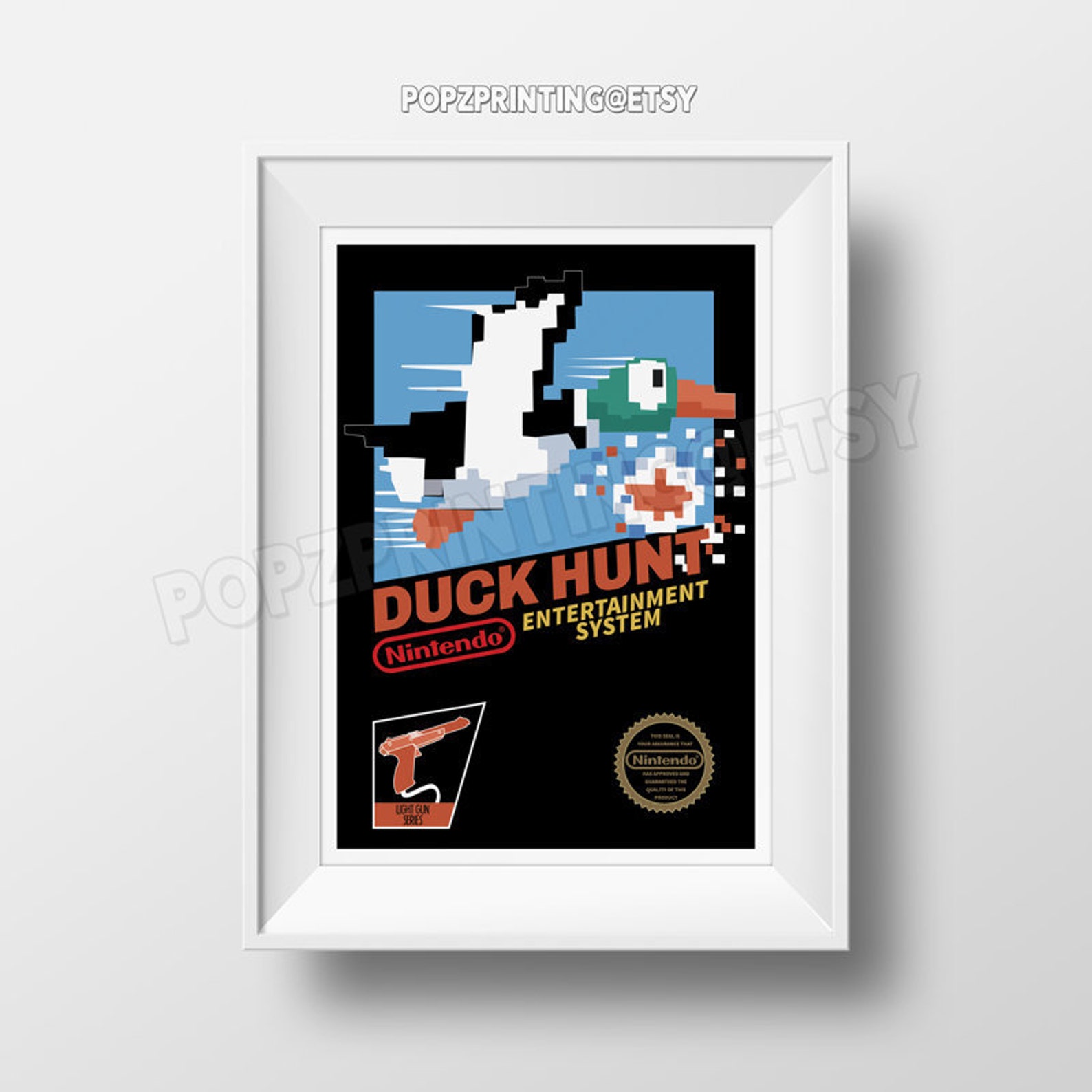 Duck Hunt Nes Cover Art Print Poster Multiple Sizes - Etsy