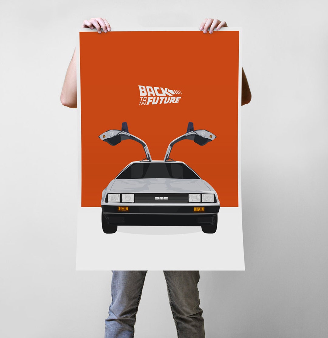 Delorean Movie - Art Print Poster - Multiple Sizes - Etsy