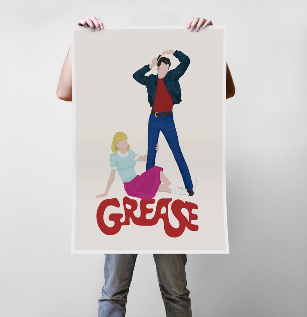 Grease Movie - Art Print Poster - Multiple Sizes - Etsy