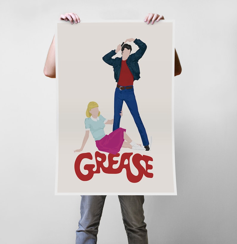 Grease Movie Art Print Poster Multiple Sizes - Etsy