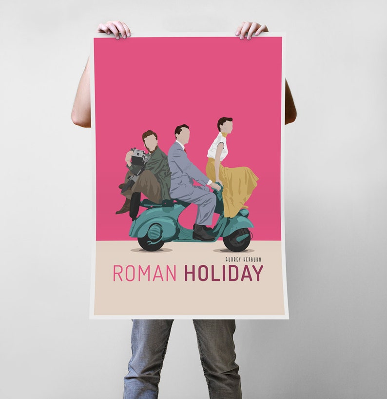 Roman Holiday Movie Audrey Hepburn Art Print Poster Multiple Sizes - Etsy