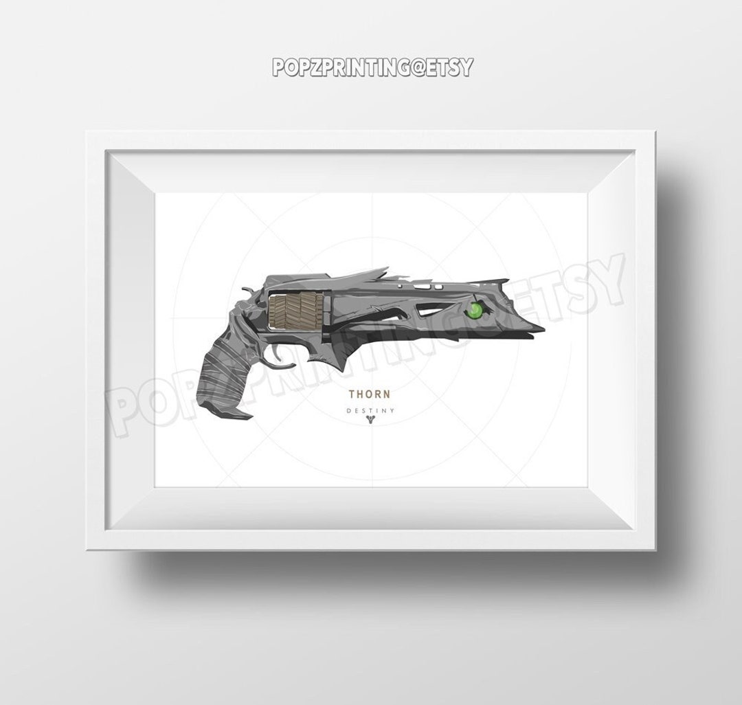 Thorn Gun - Futuristic Pistol - Revolver Space Marine Weapon Art Print ...