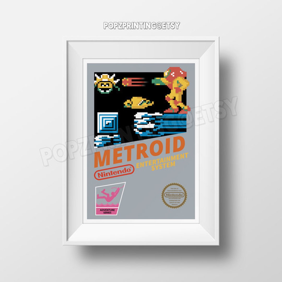 Metroid Nes Cover Art Print Poster - Multiple Sizes - Etsy