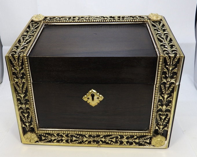 A Victorian Coromandel Stationary Box, Desk Tidy, HOWELL, JAMES & Co ...