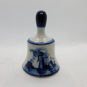 Delfts Blue Pottery Hand Painted Bell, Pretty Collectors Bell, Vintage ...