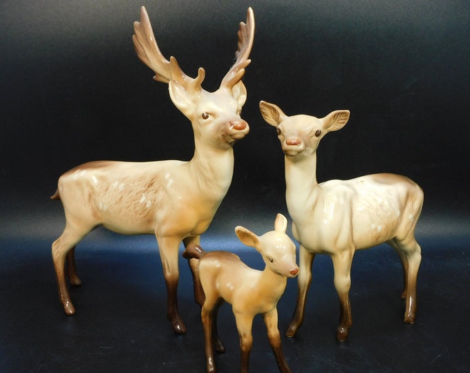 Beswick Deer Family , Stag, Doe and Fawn - Etsy UK