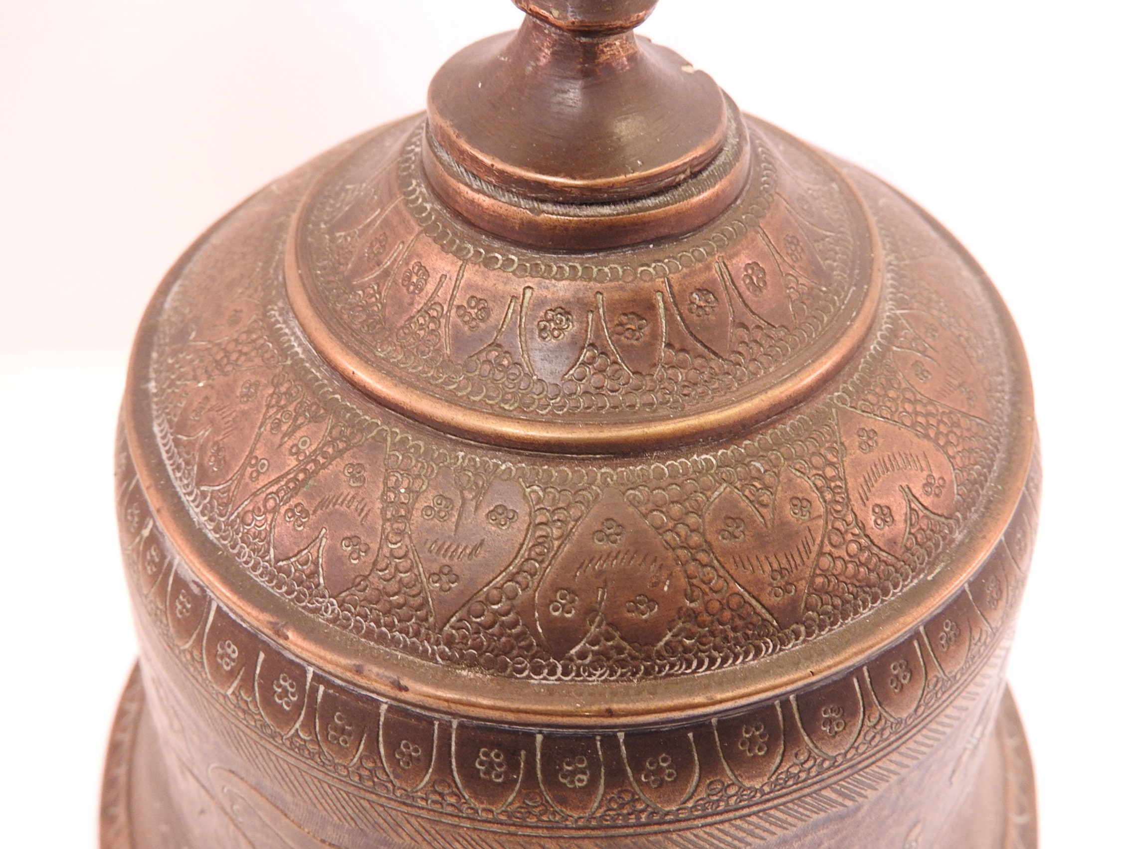 19th C Tibetan Bronze Prayer Bell With Figural Handle and Engraved - Etsy