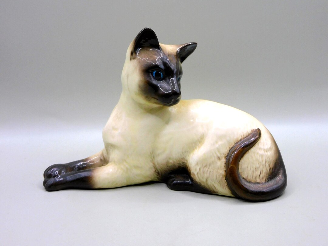 Beswick Siamese Cat, Model Number 1558, Lying Facing Left - Etsy
