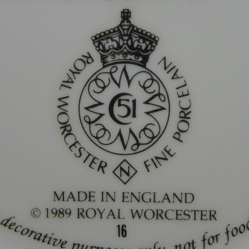 Royal Worcester ‘the Meeting’ the Romance of Waterways Collectors Plate ...