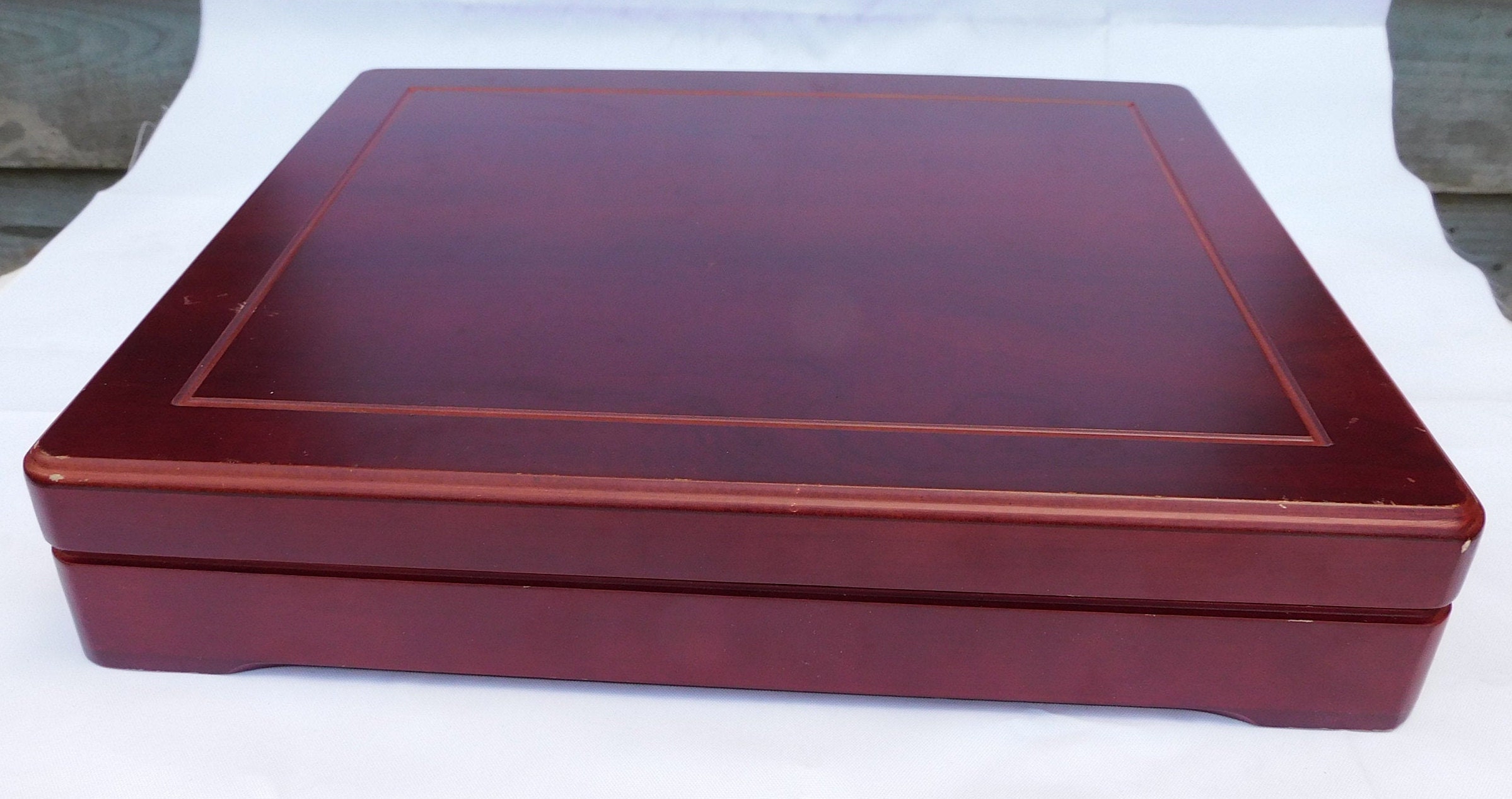 Wooden Trinket Box With Velvet Sections Inside - Etsy UK