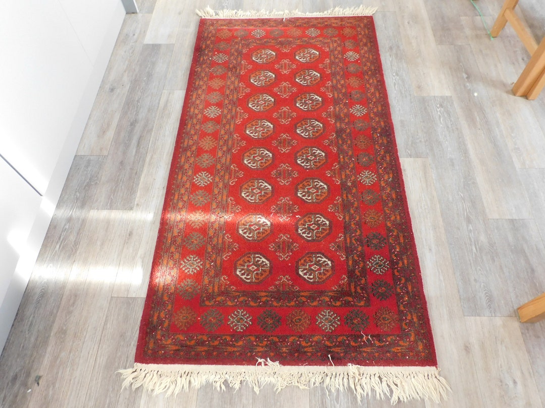 Rectangular Red Ground Eastern Rug, Mossoul Rug, 68 X 33 1/2 - Etsy