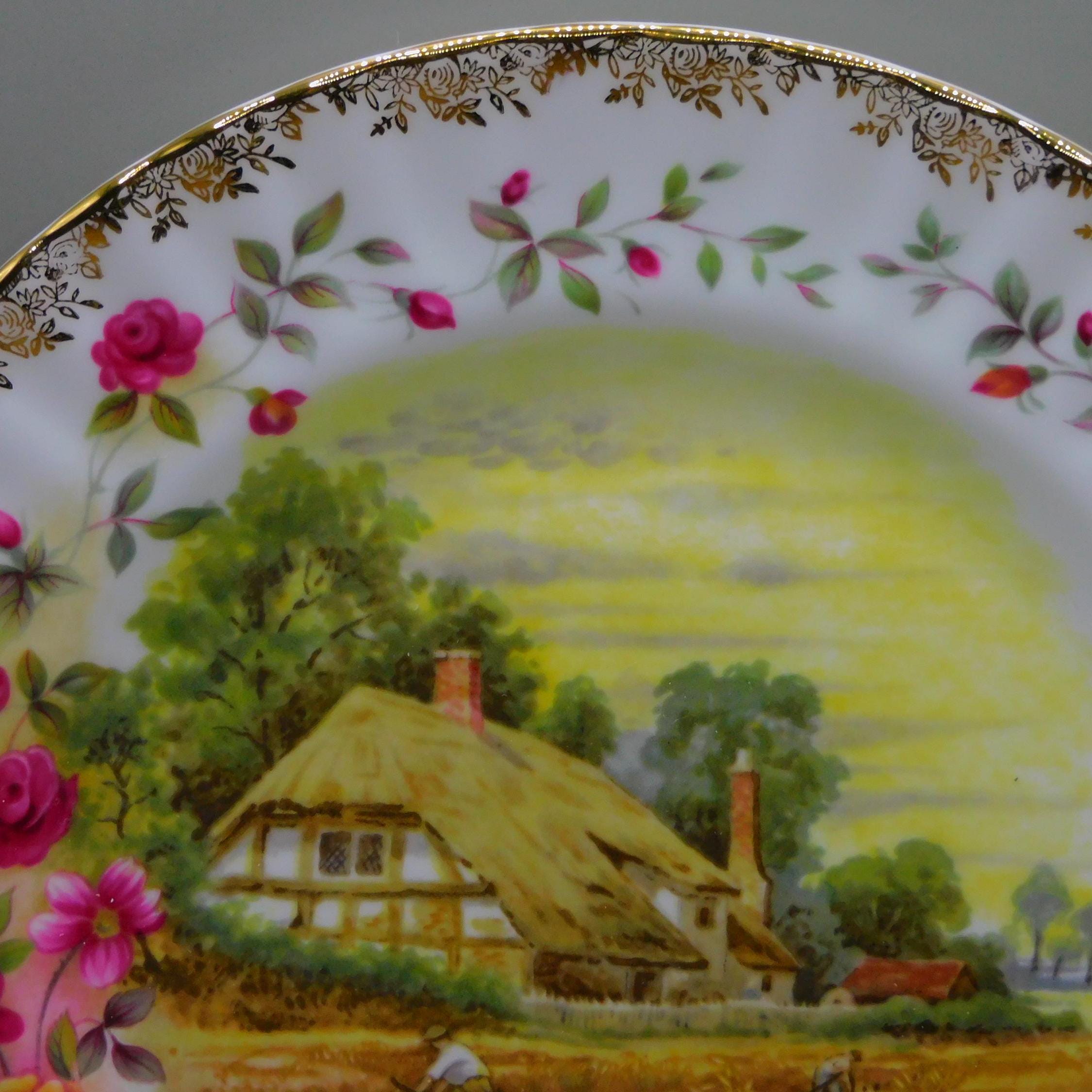 Royal Albert Autumn Plate: Four Seasons Bone China Decor With Bracket ...