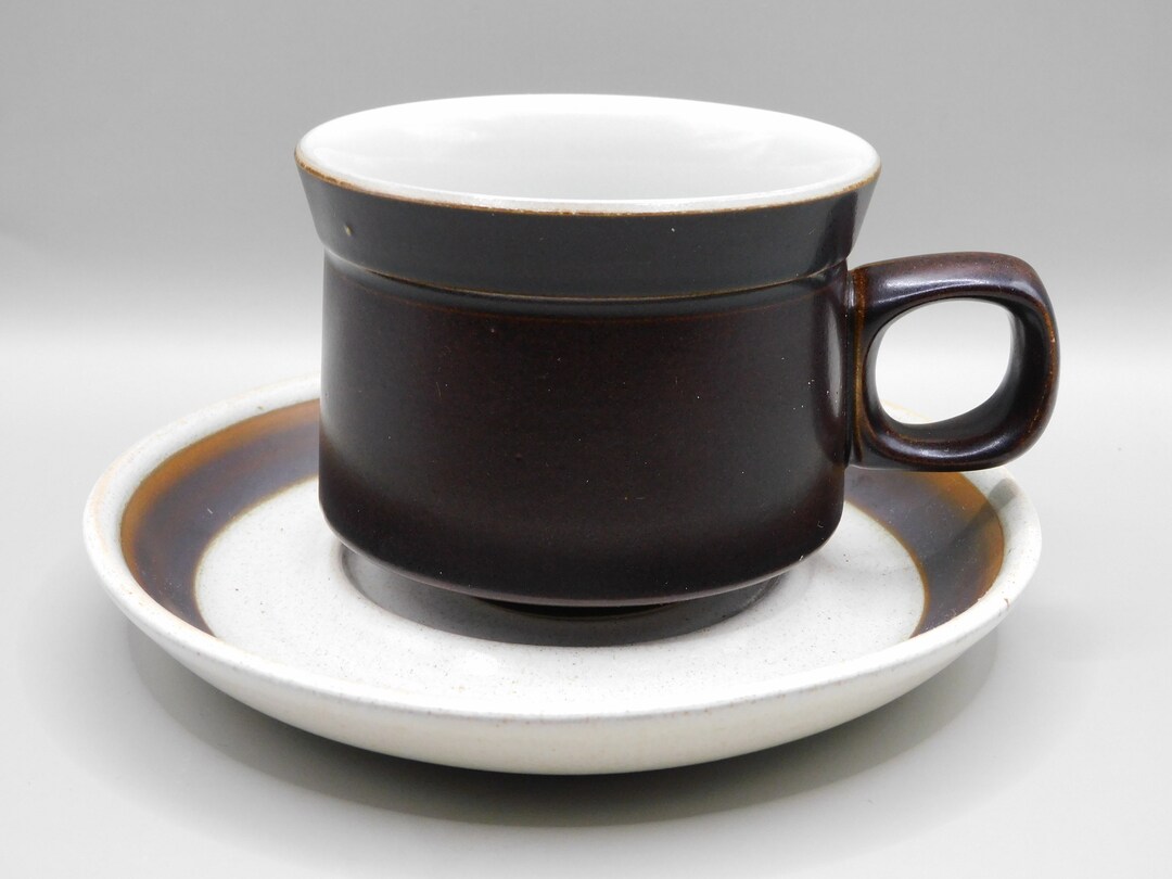 Vintage Denby Cup and Saucer Set: Mid-century Retro Tableware - Etsy