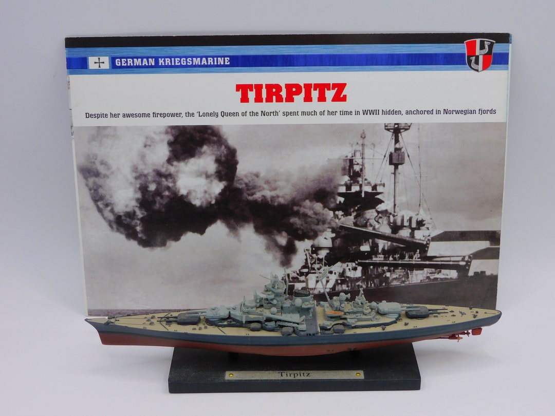 Tirpitz Warship, Atlas Editions Legendary Warships - WW2 Ship on Stand ...