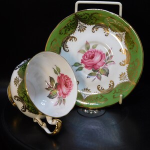 1950s SIGNED Mint Condition Paragon Antique Rose Cup and Saucer, Signed ...