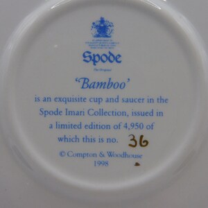 Spode Bamboo Coffee Can and Saucer, Limited Edition, Coffee Cup and ...